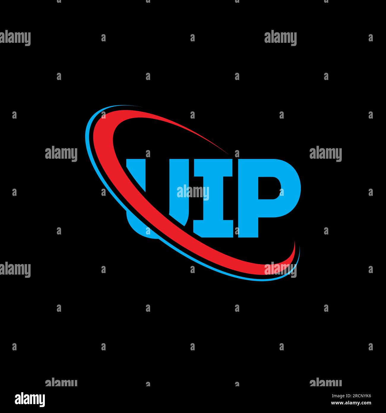 Logo UIP. Lettre UIP. Logo de lettre UIP. Initiales UIP logo lié avec ...