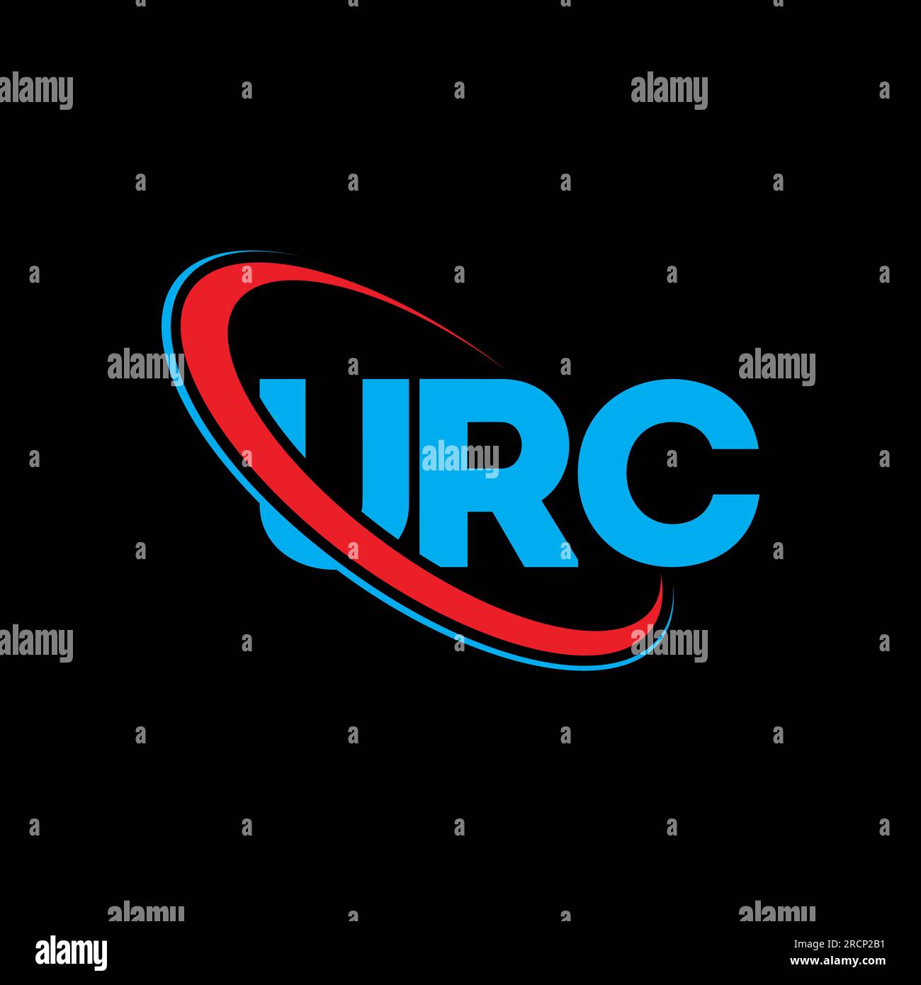 Logo URC. Lettre URC. Logo de lettre URC. Initiales URC logo lié avec ...