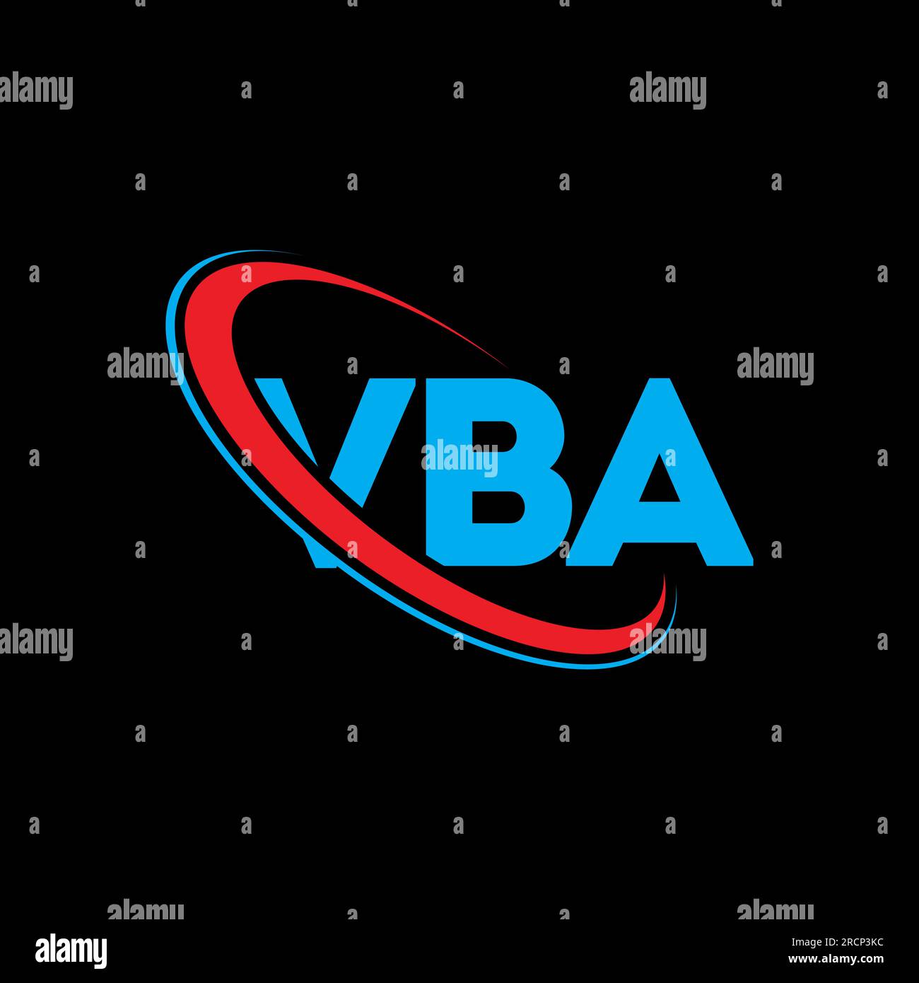 Logo VBA. Lettre VBA. Logo de lettre VBA. Initiales logo VBA lié avec ...