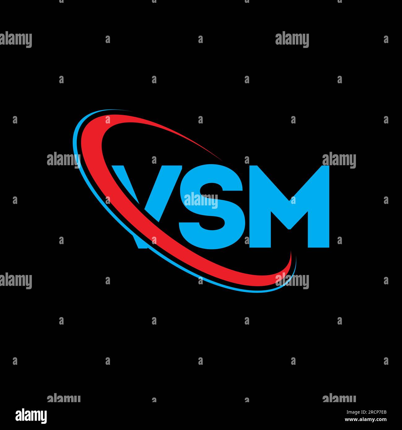Logo VSM. Lettre VSM. Logo de lettre VSM. Initiales logo VSM lié à un ...