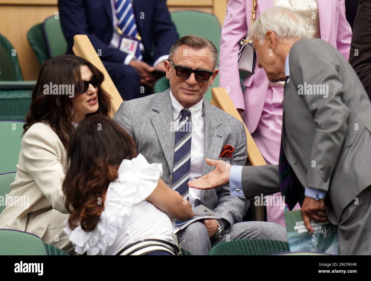 Daniel Craig et Rachel Weisz dans la boîte royale le 14e jour des ...