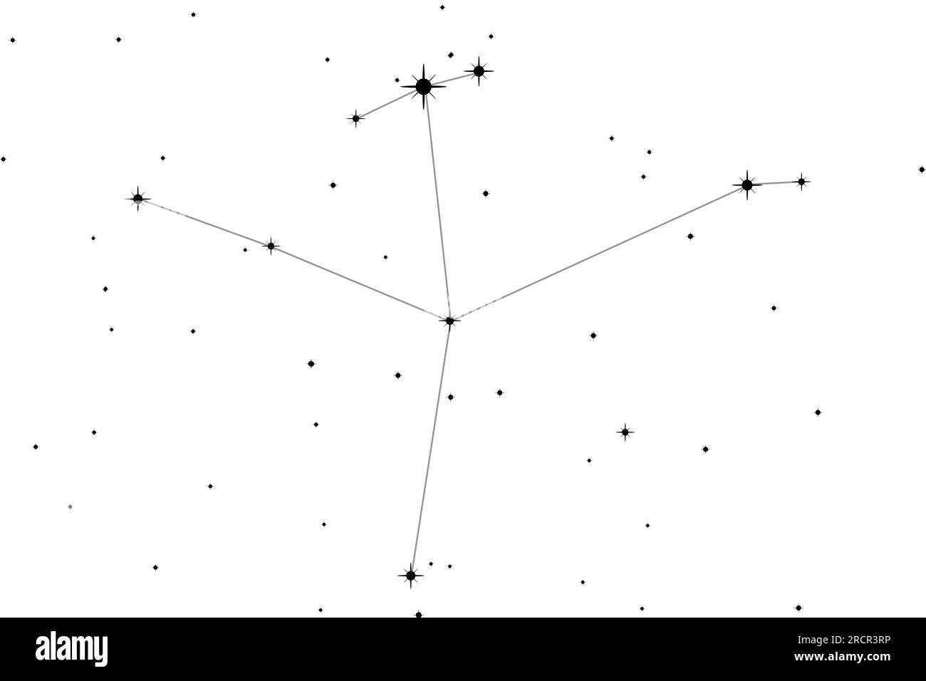 Eagle constellation Banque d'images noir et blanc - Alamy