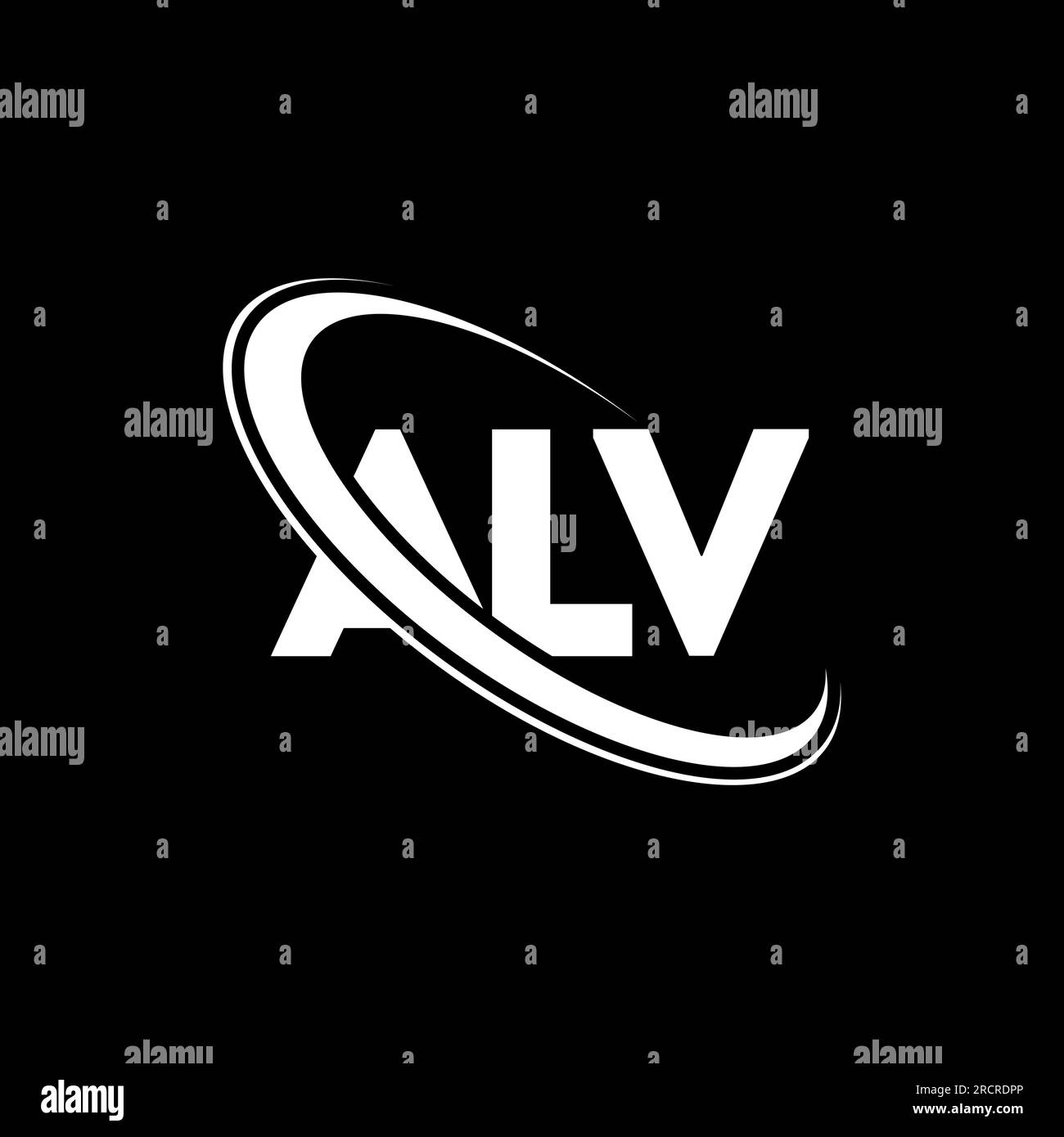 Logo ALV. Lettre ALV. Logo lettre ALV. Initiales ALV logo lié avec ...