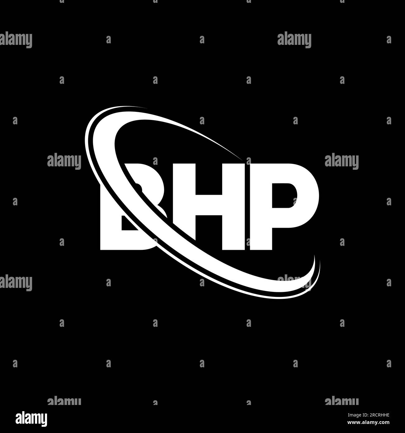 Logo marketing bhp Banque d'images noir et blanc - Alamy
