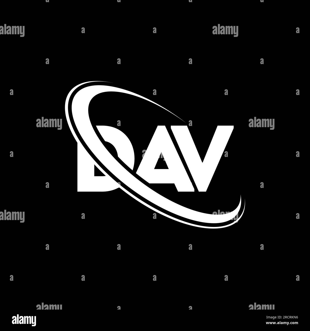 Dav logo Banque d'images noir et blanc - Alamy