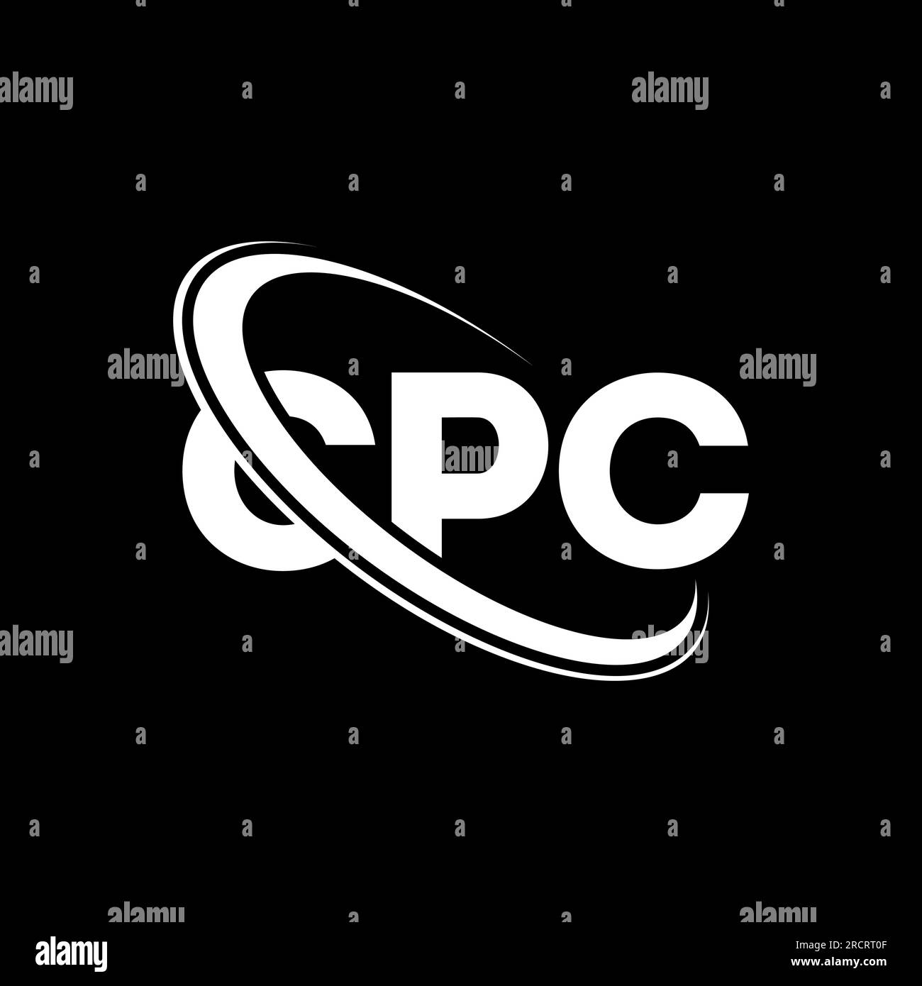 Logo CPC. Lettre de la SCP. Logo de lettre CPC. Initiales CPC logo lié ...