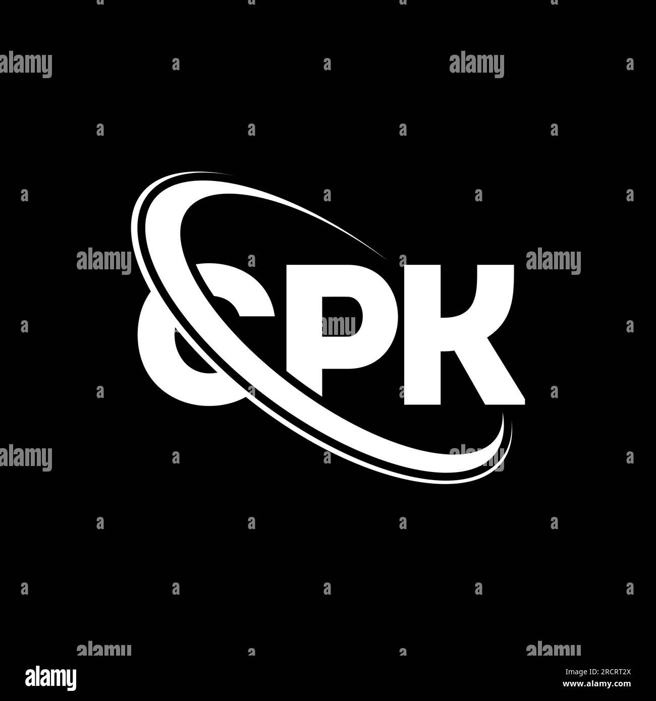 Logo CPK. Lettre CPK. Logo de lettre CPK. Initiales CPK logo lié avec ...