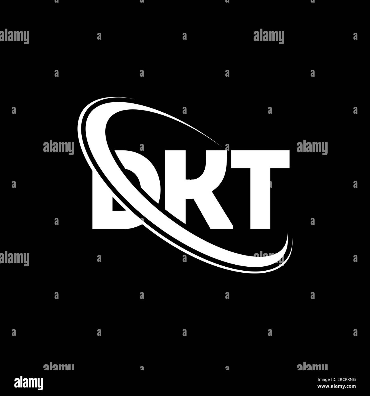 Logo DKT. Lettre DKT. Logo de la lettre DKT. Initiales logo DKT lié à ...