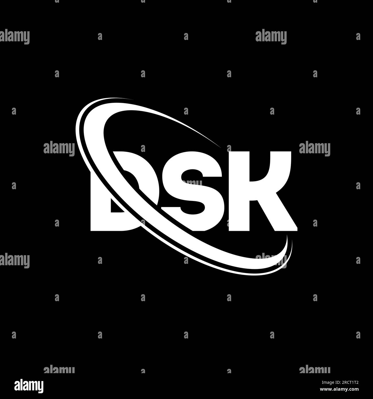 Logo DSK. Lettre DSK. Logo de lettre DSK. Initiales DSK logo lié avec ...