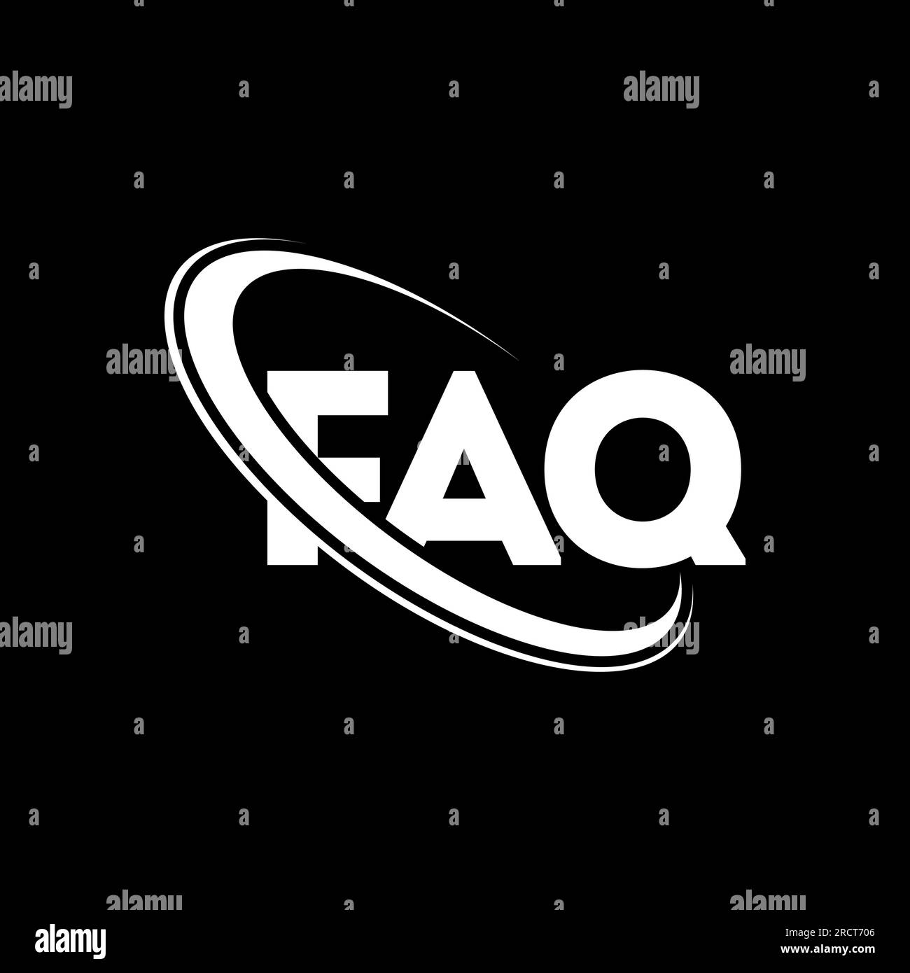 Faq cercle logo Banque de photographies et d’images à haute résolution ...