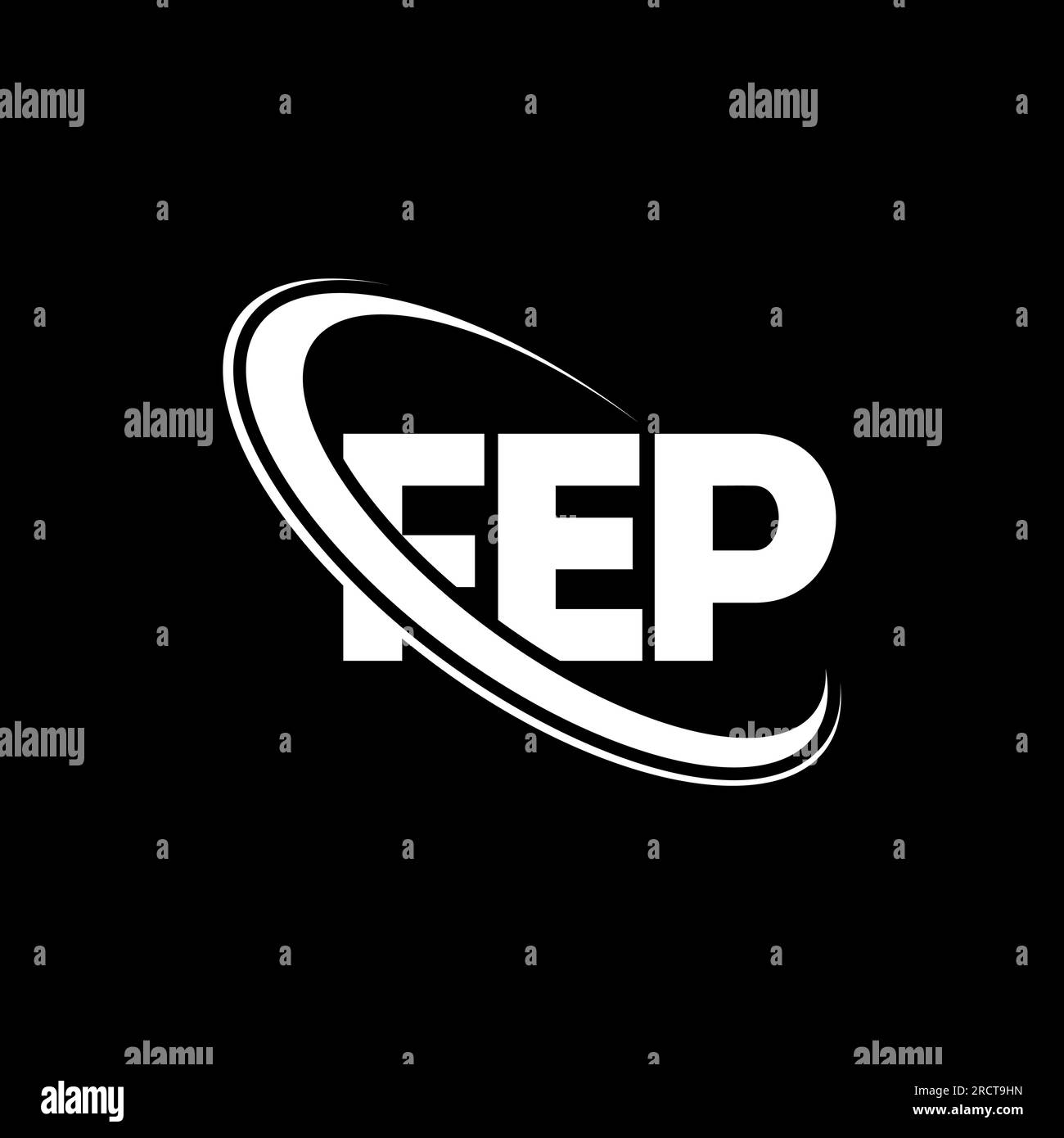 Logo FEP. Lettre FEP. Logo de lettre FEP. Initiales FEP logo lié avec ...