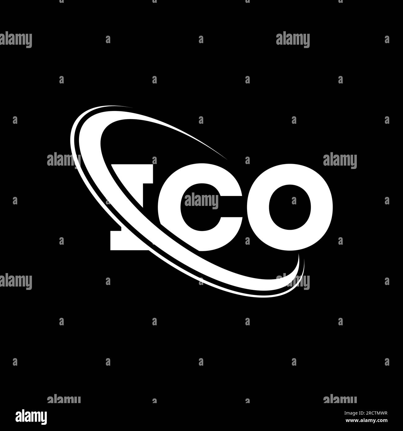 Lettre ico Banque d'images vectorielles - Alamy