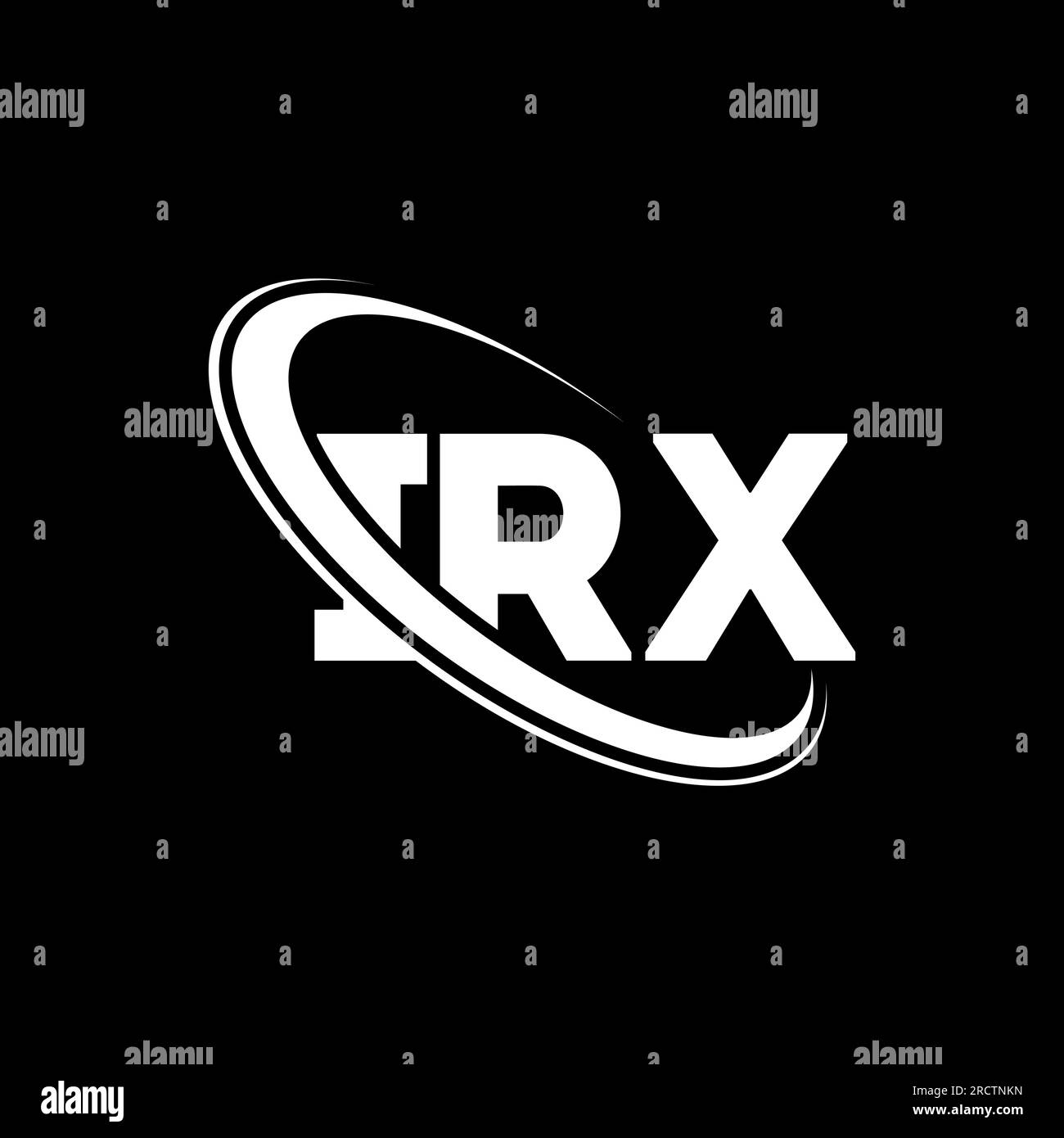 Logo IRX. Lettre IRX. Logo de la lettre IRX. Initiales IRX logo lié ...
