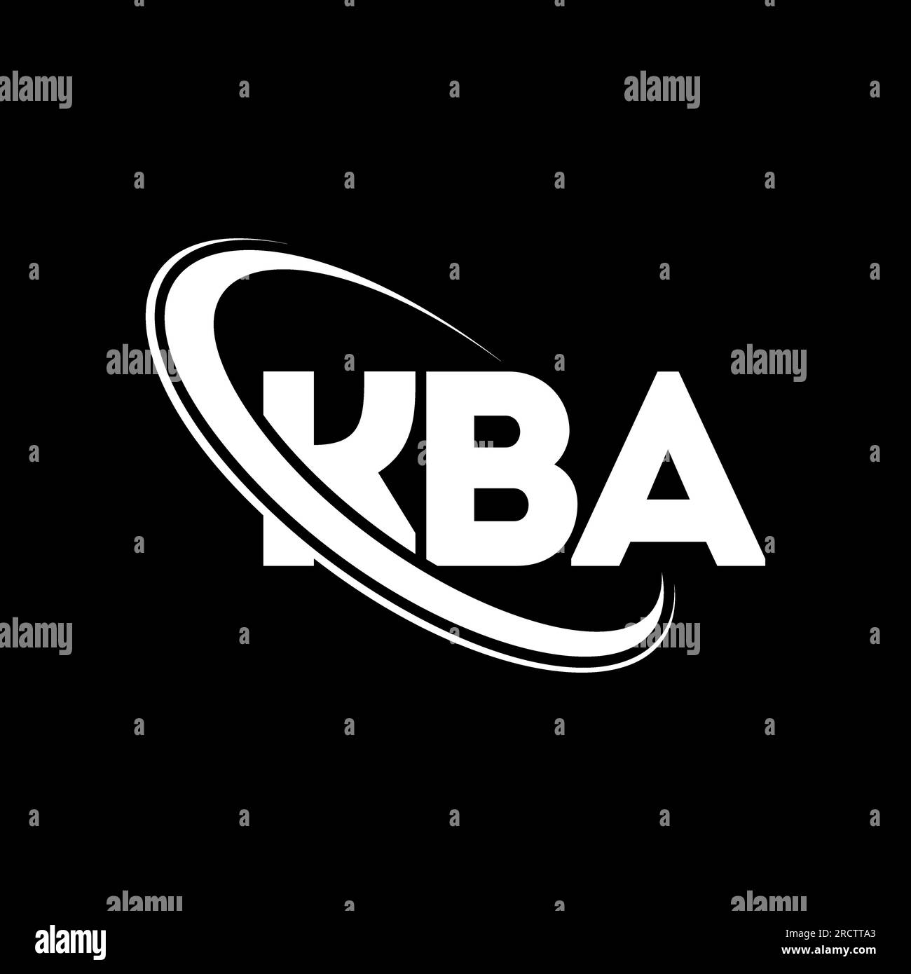 Logo KBA. Lettre KBA. Logo de lettre KBA. Initiales KBA logo lié avec ...