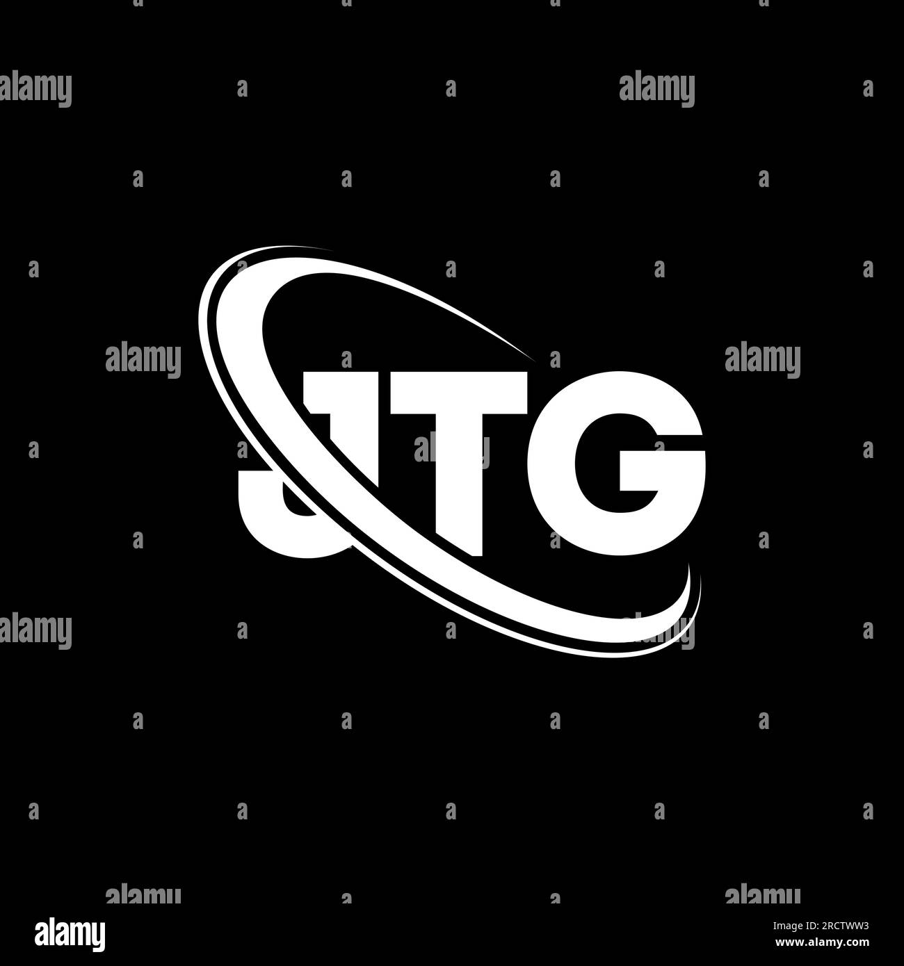 Logo JTG. Lettre JTG. Logo de lettre JTG. Initiales JTG logo lié avec ...
