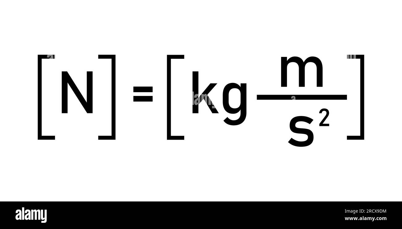 La force est mesurée en newtons. Système international d'unités ...