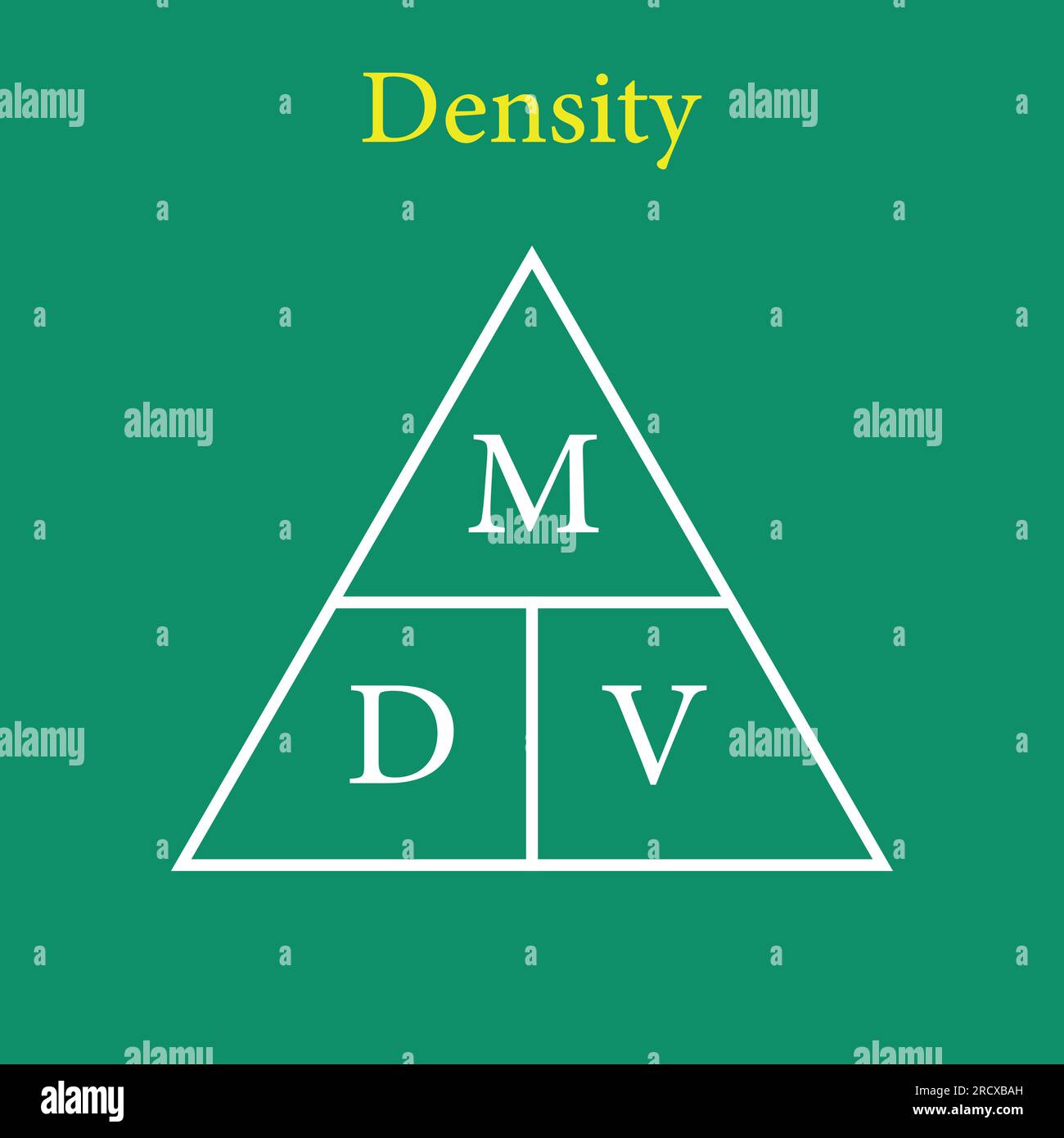 Chimie Triangulaire Formule Triangulaire De Densité, Masse Et Volume