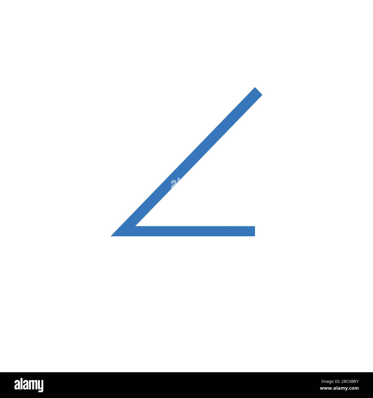 Sommet de symbole d'angle en mathématiques. icône mesurer l'angle ...