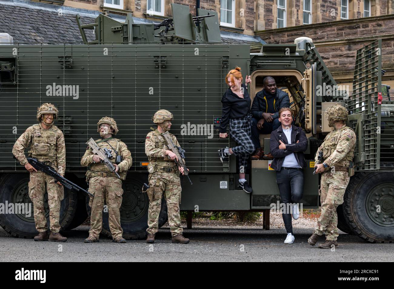 Redford Barracks, Édimbourg, Écosse, Royaume-Uni, 17 juillet 2023. Army at the Fringe ...