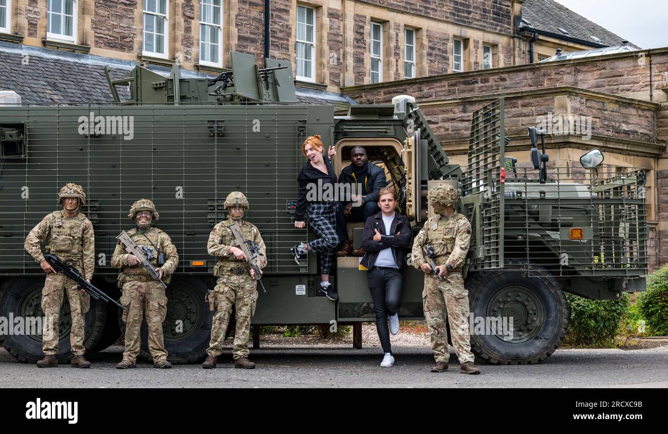 Redford Barracks, Édimbourg, Écosse, Royaume-Uni, 17 juillet 2023. Army ...
