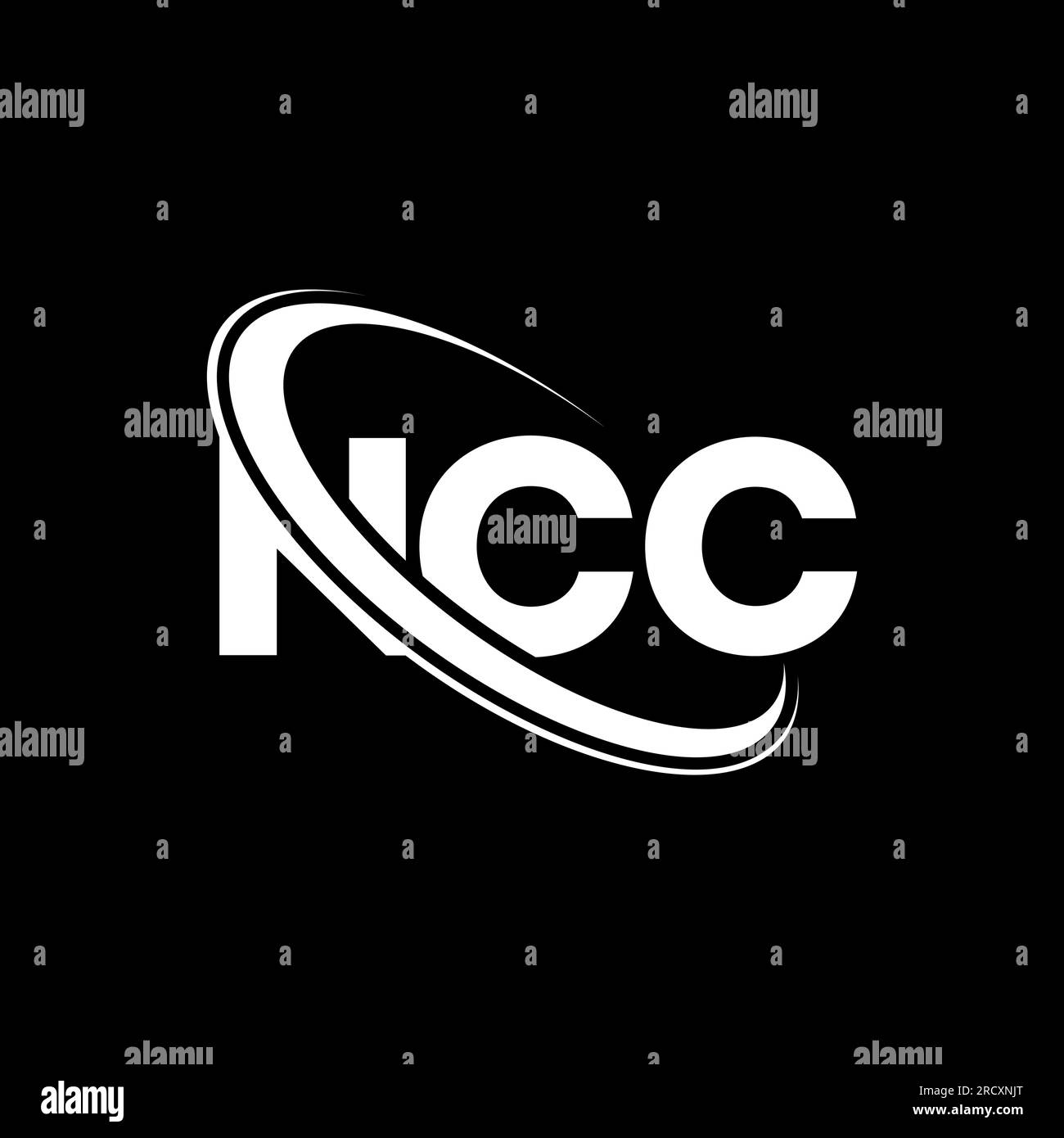Logo NCC. Lettre de la NCC. Logo de la lettre NCC. Initiales logo de la ...