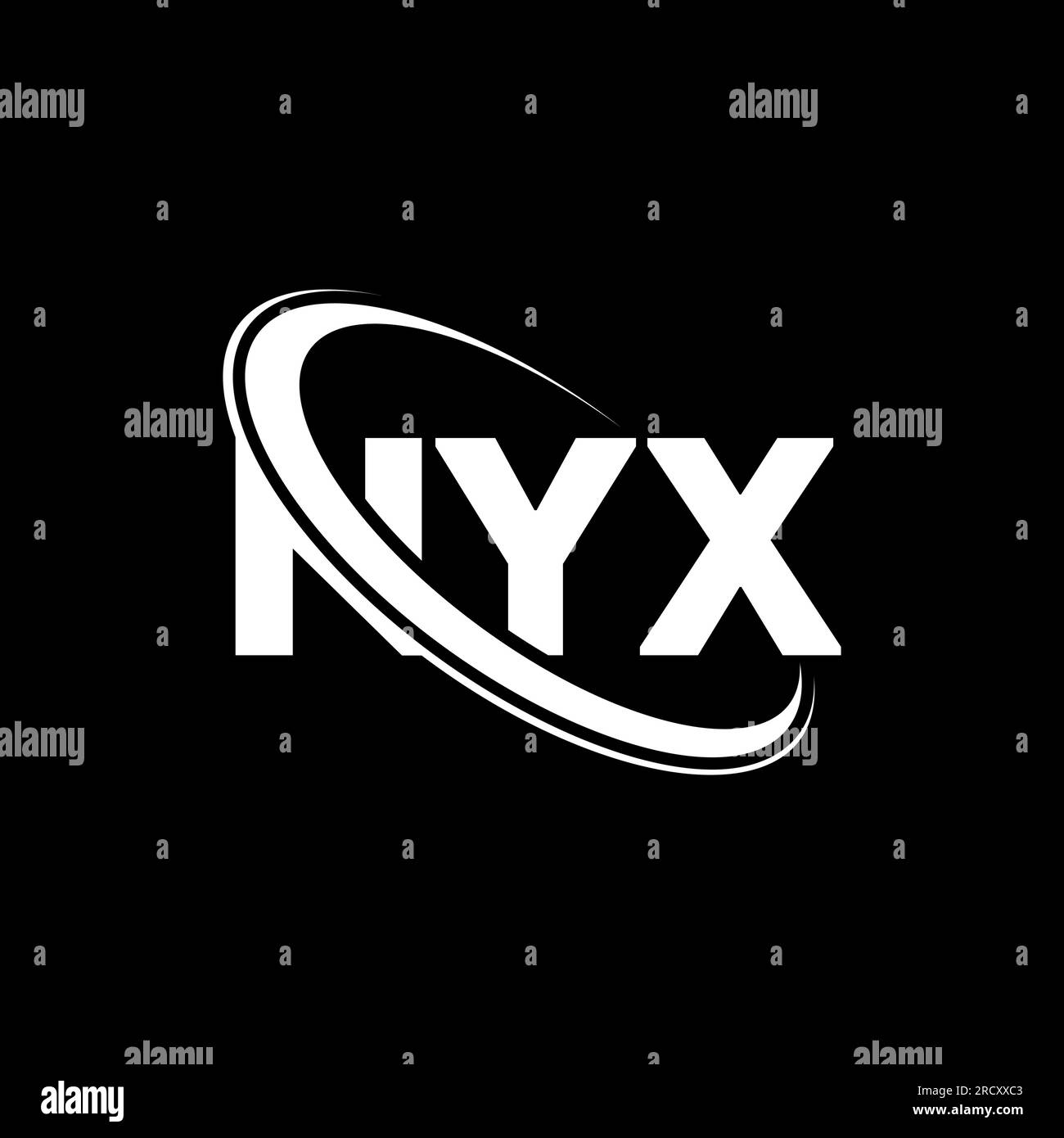 Logo NYX. Lettre NYX. Logo NYX lettre. Initiales NYX logo lié avec ...