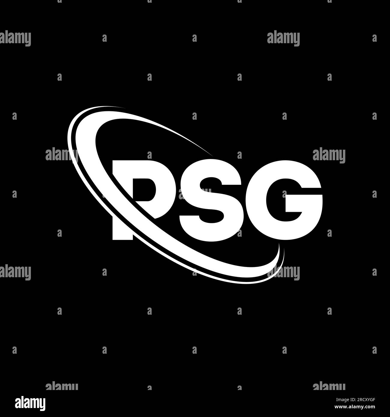 Psg logo Banque d'images noir et blanc - Alamy