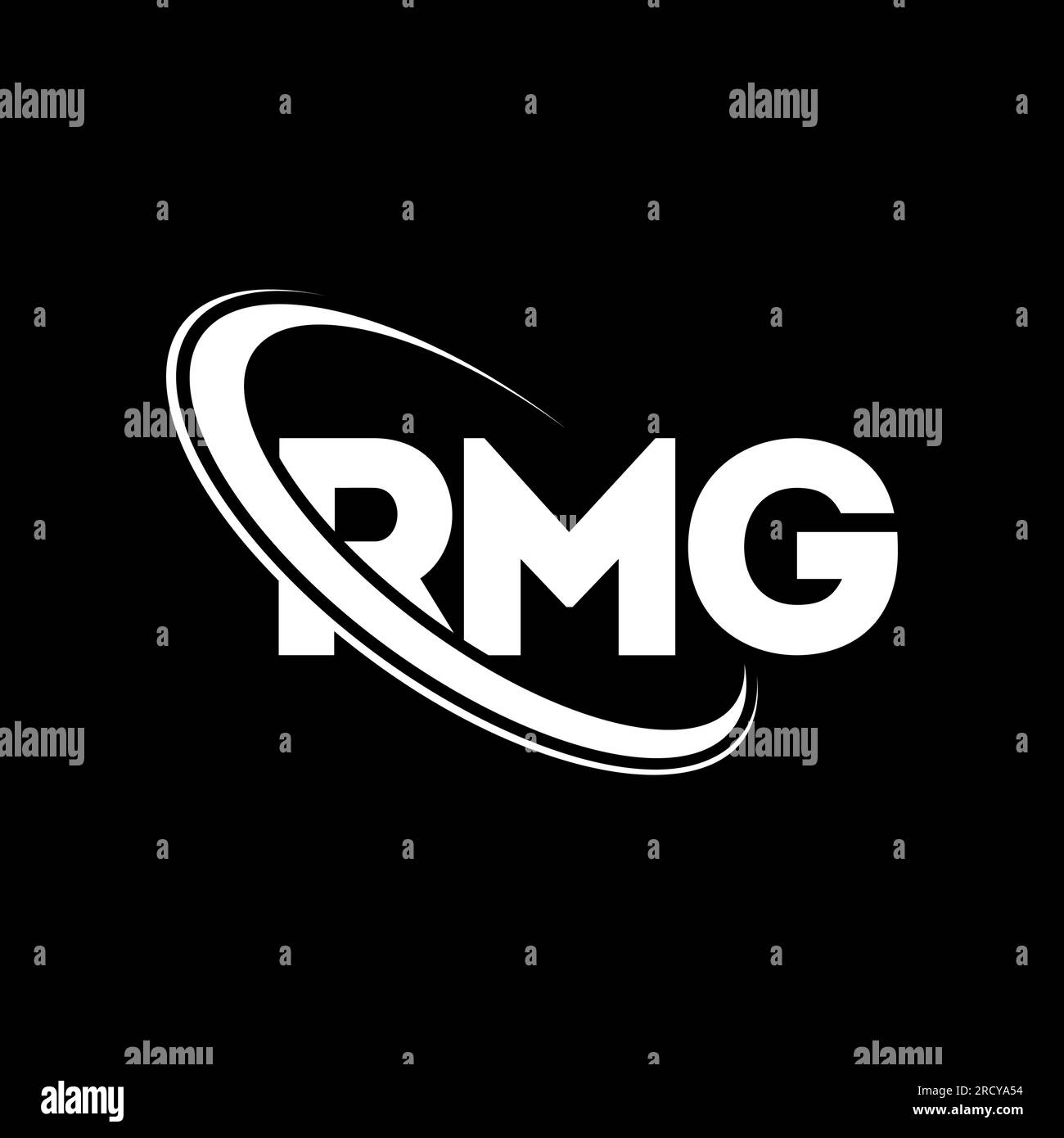 Logo RMG. Lettre RMG. Logo de la lettre RMG. Initiales RMG logo lié ...