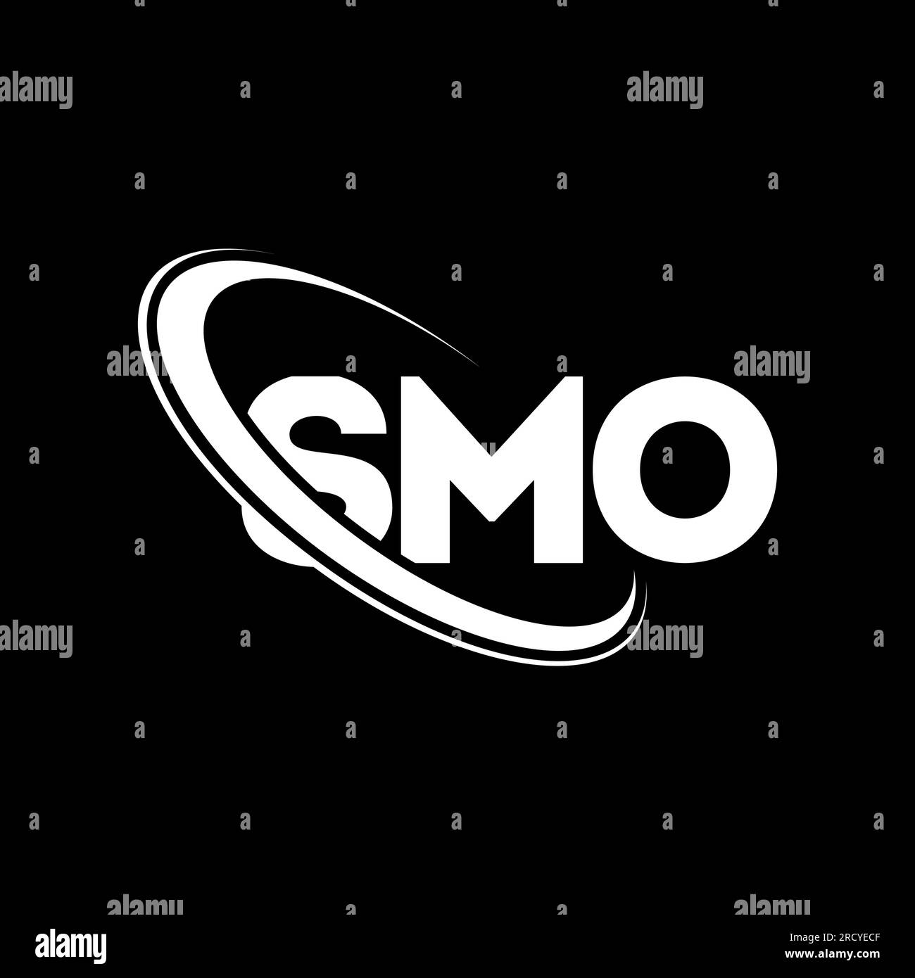 Logo SMO. Lettre de l'OMU. Logo de lettre SMO. Initiales logo SMO lié à ...