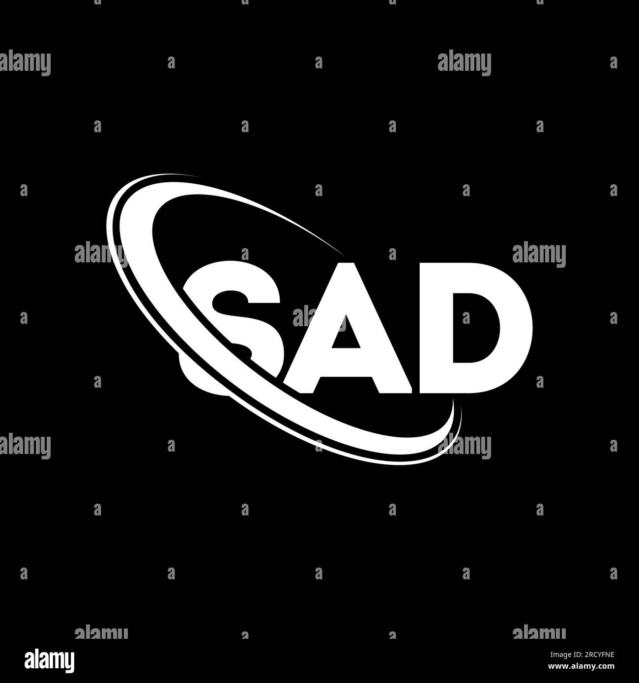 Triste logo Banque d'images noir et blanc - Alamy