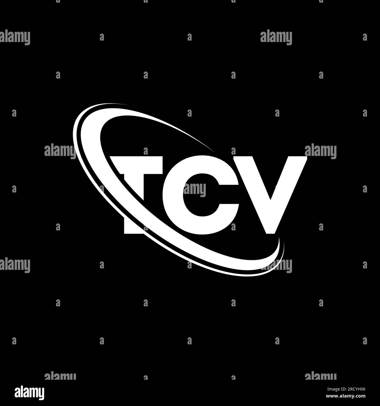 Logo TCV. Lettre TCV. Logo de la lettre TCV. Initiales logo TCV lié à ...