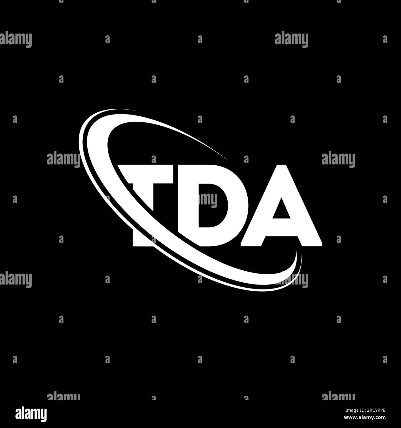 Logo ZAT. Lettre ZAT. Logo de la lettre TDA. Initiales TDA logo lié ...