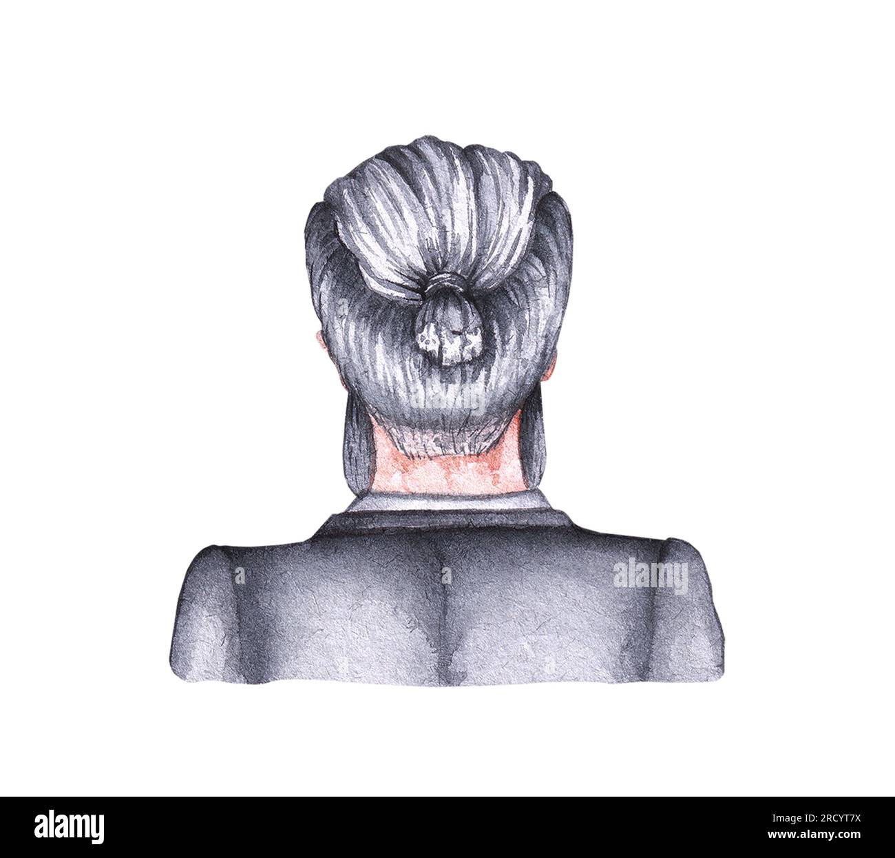 Homme avec queue de cheval Banque d'images détourées - Alamy