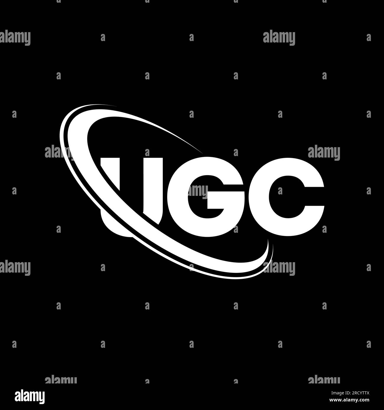 Logo UGC. Lettre UGC. Logo de lettre UGC. Initiales UGC logo lié à un ...