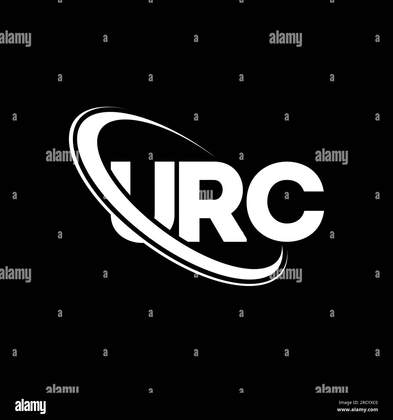 Logo URC. Lettre URC. Logo de lettre URC. Initiales URC logo lié avec ...
