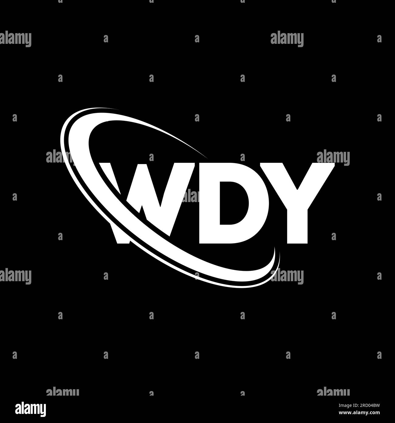 Logo WDY. Lettre WDY. Logo lettre WDY. Initiales WDY logo lié avec ...