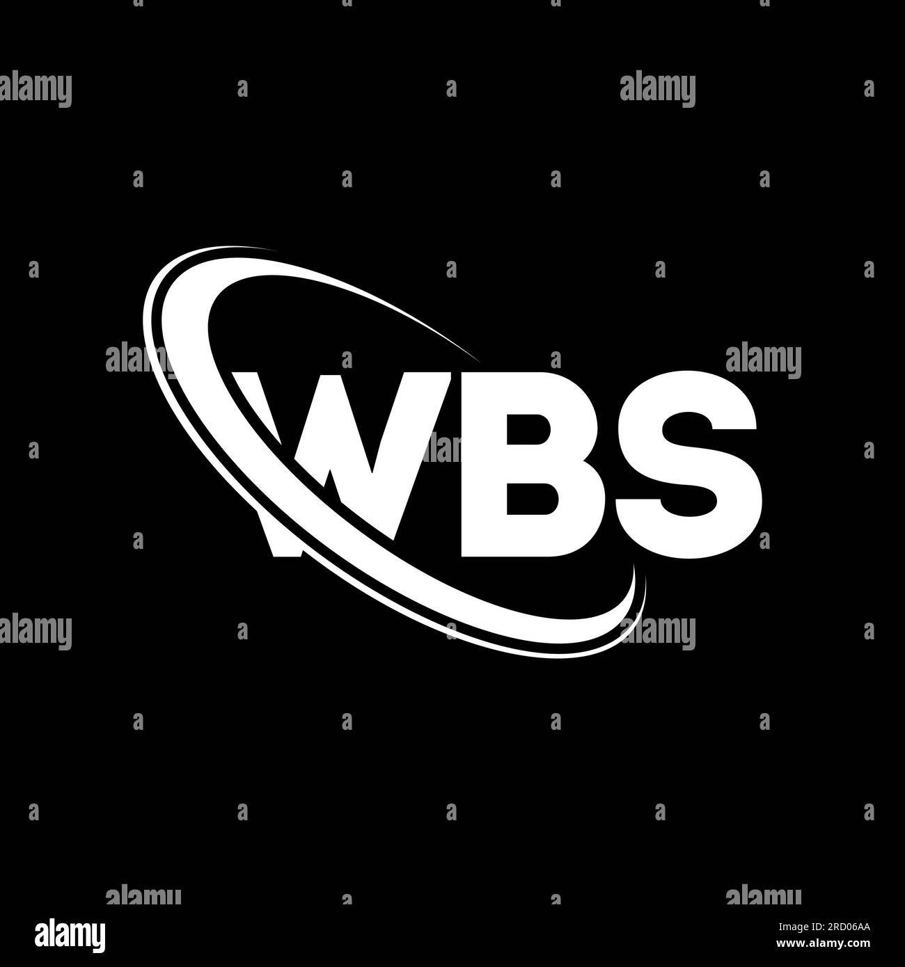 Logo WBS. Lettre WBS. Logo lettre WBS. Initiales WBS logo lié à un ...