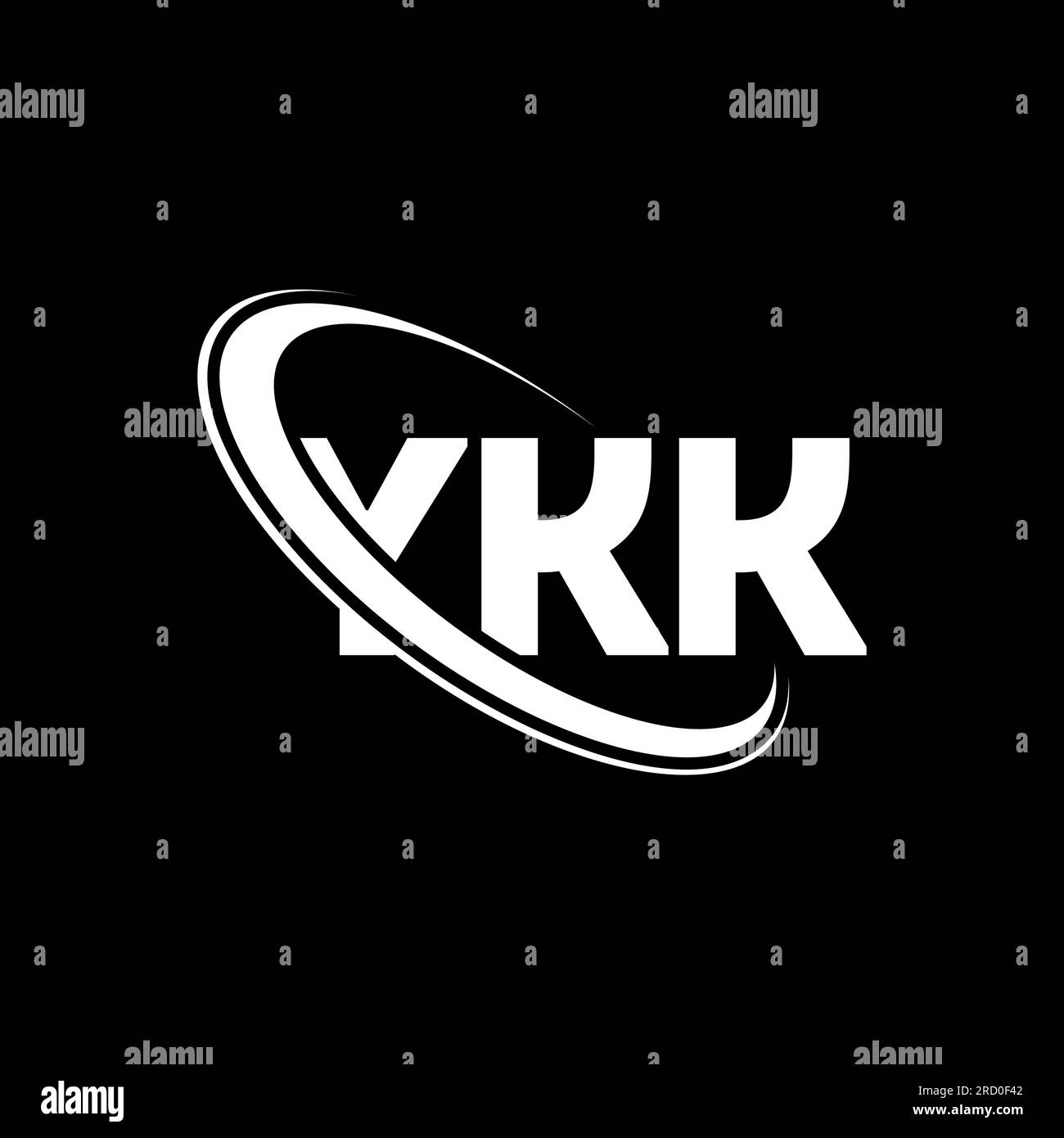 Logo YKK. Lettre YKK. Logo de lettre YKK. Initiales YKK logo lié avec ...