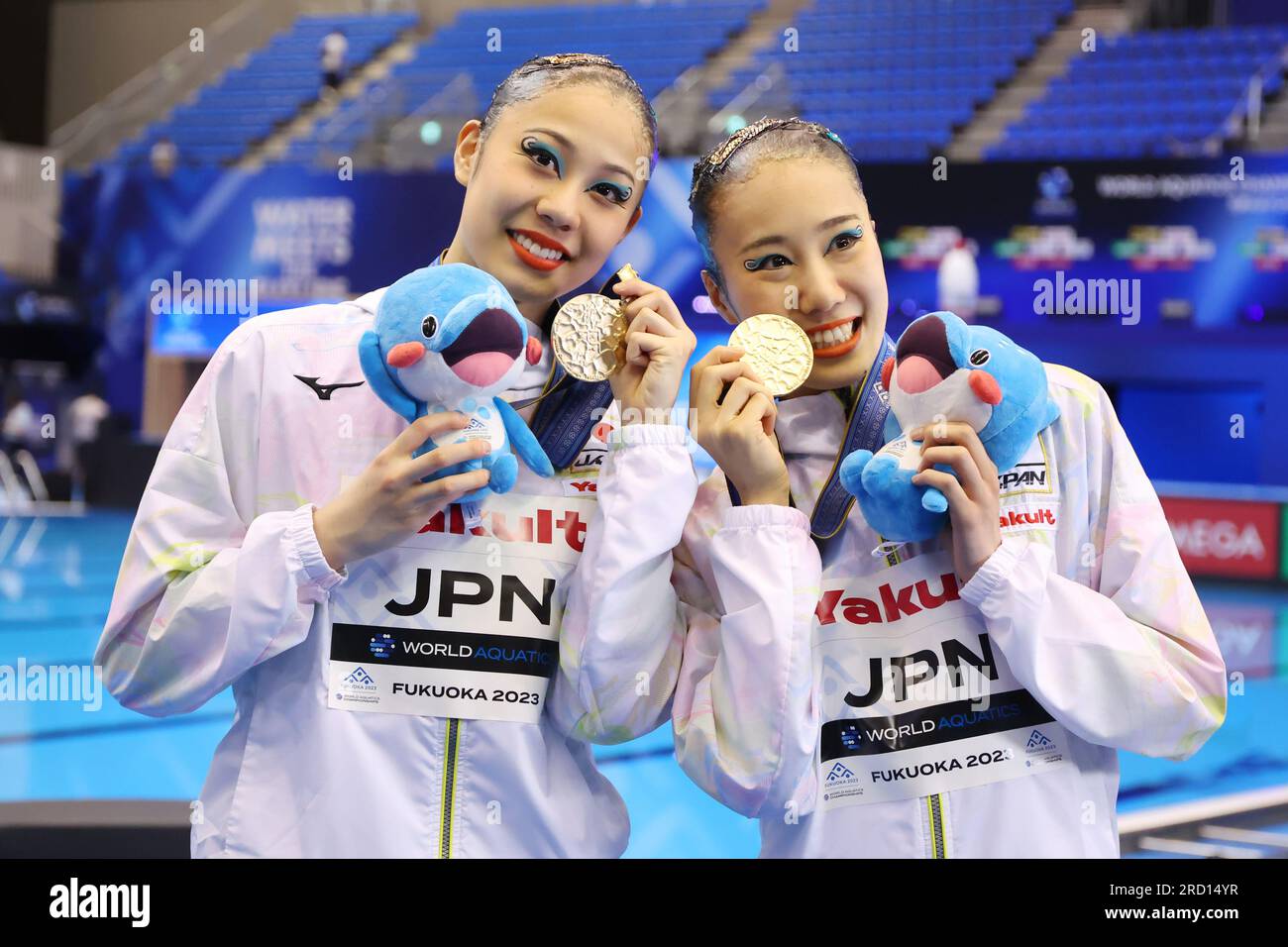 Fukuoka, Japon. 16 juillet 2023. Mashiro Yasunaga & Moe Higa (JPN ...