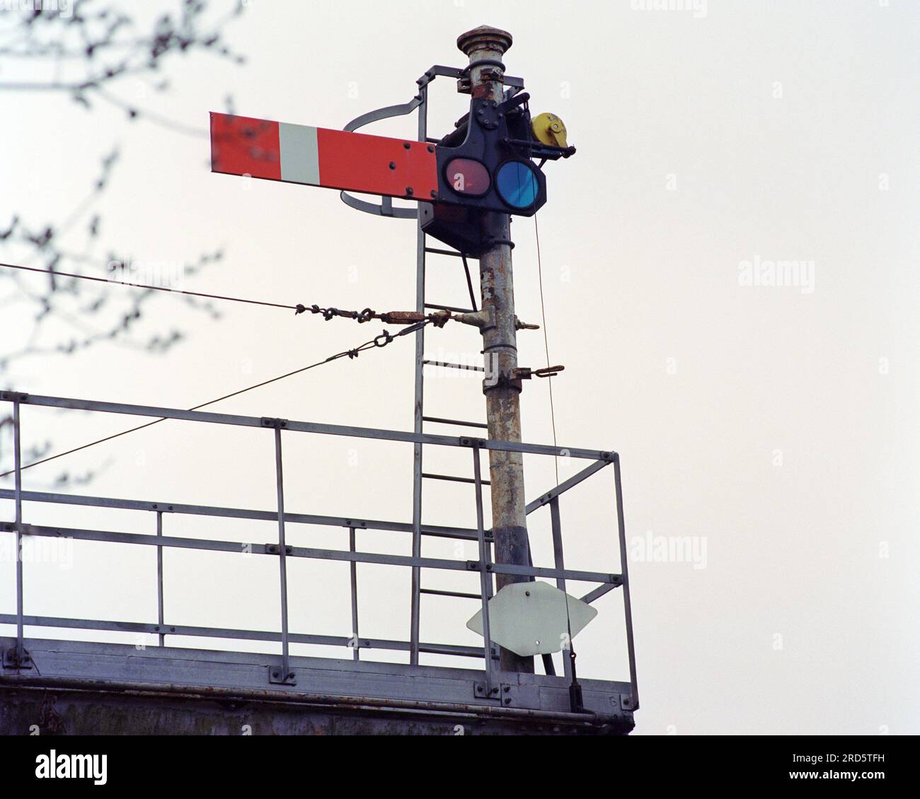 Mechanical railway signal Banque de photographies et d’images à haute ...