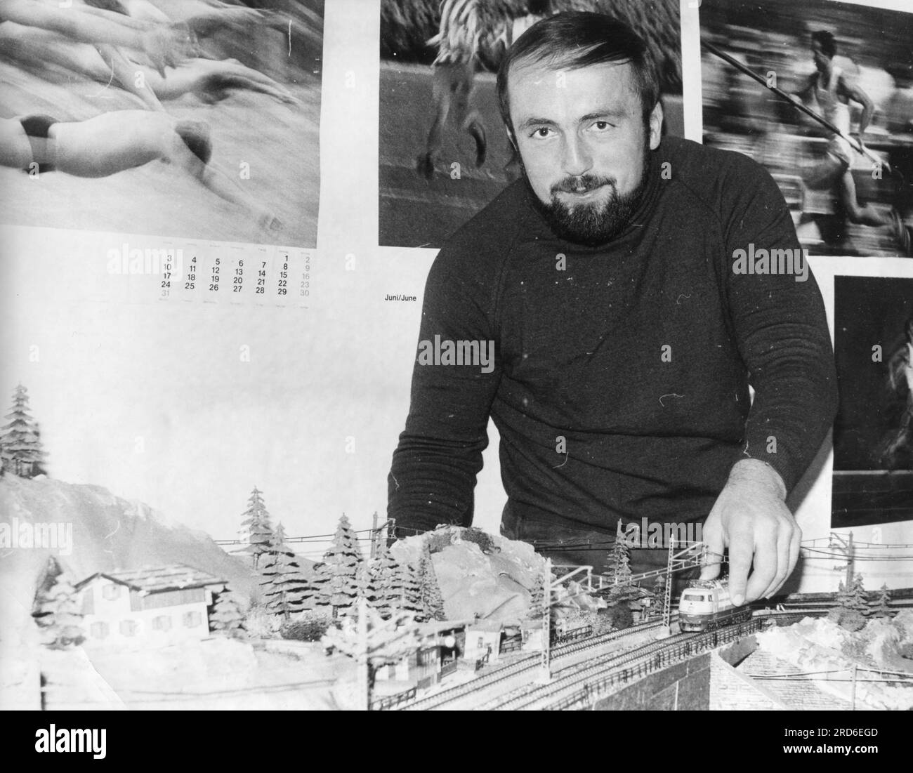 Chemins de fer de jouet Banque d'images noir et blanc - Alamy