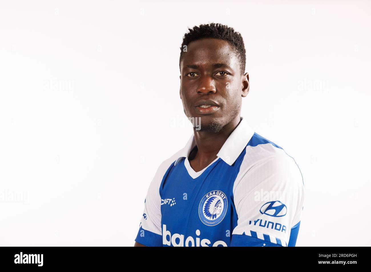 Joseph Okumu de Gent pose pour un portrait lors de la séance photo de ...