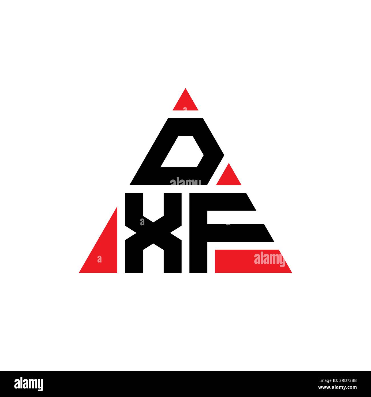 Design de logo de lettre triangle DXF avec forme de triangle ...