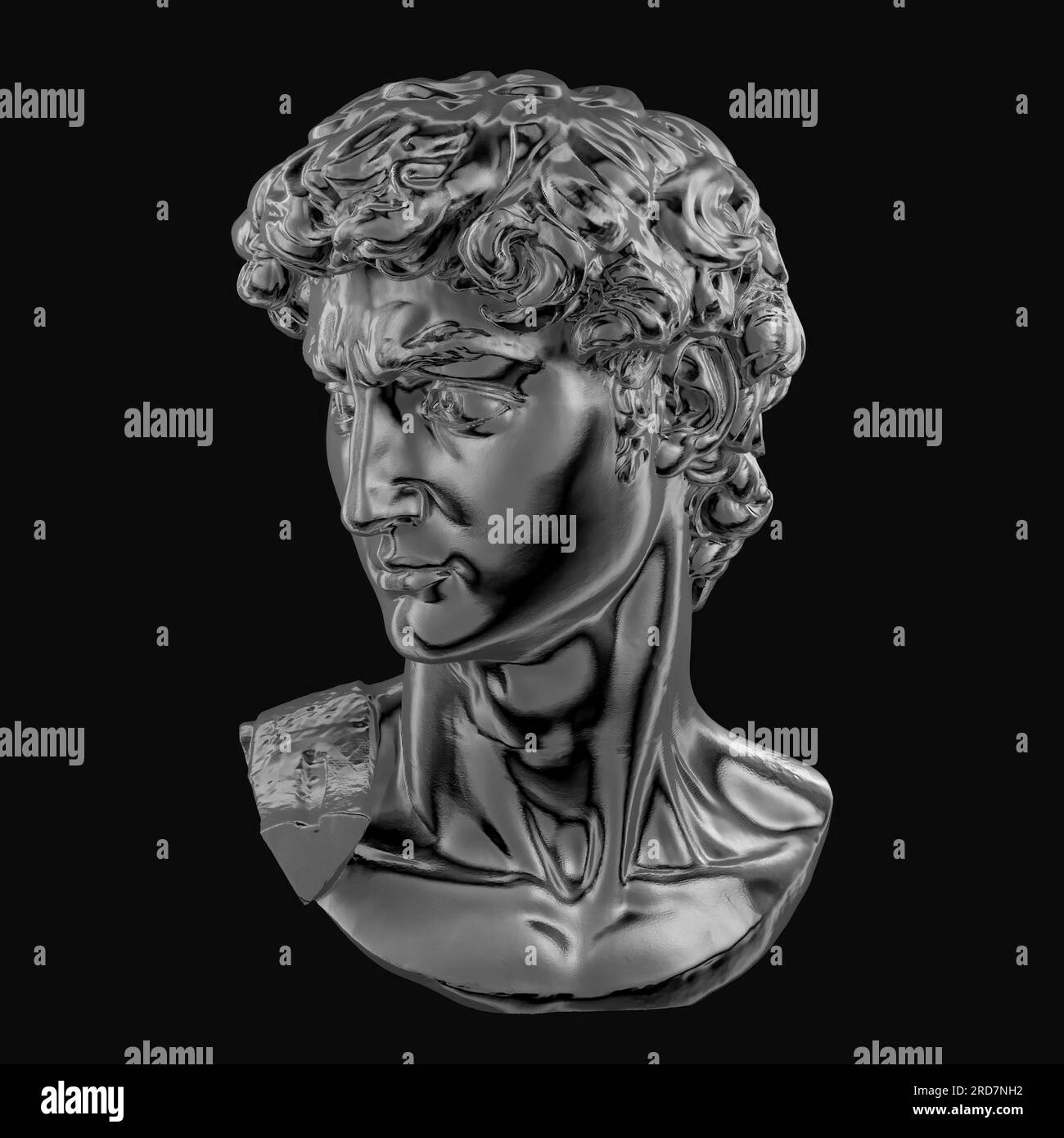 Statue of david by michelangelo Banque d'images noir et blanc - Alamy