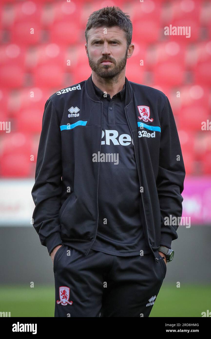 Michael Carrick Manager de Middlesbrough lors du match amical de pré ...