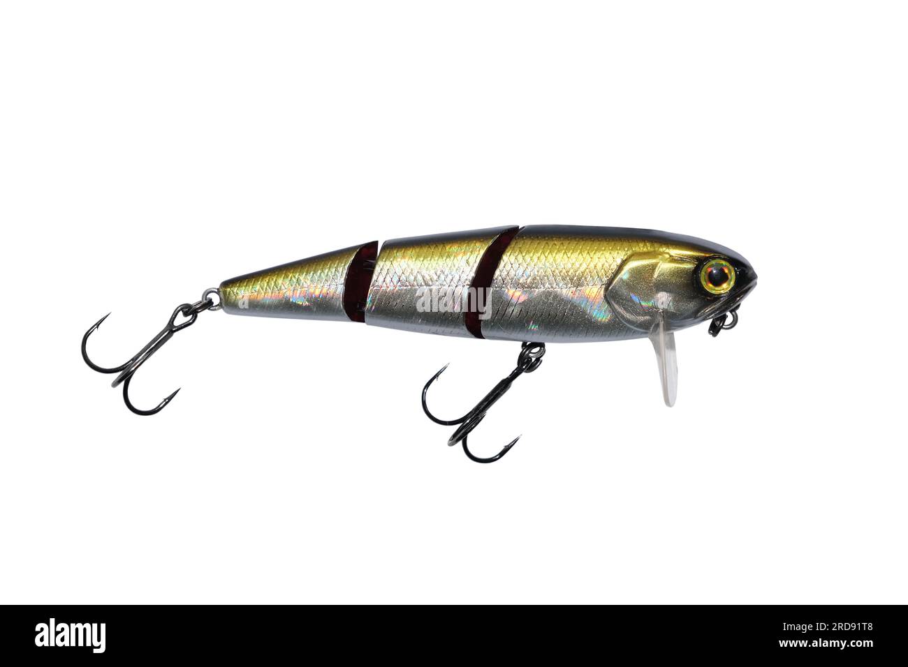 Wobbler isolé sur un fond blanc. Equipement pour la pêche. Appât ...
