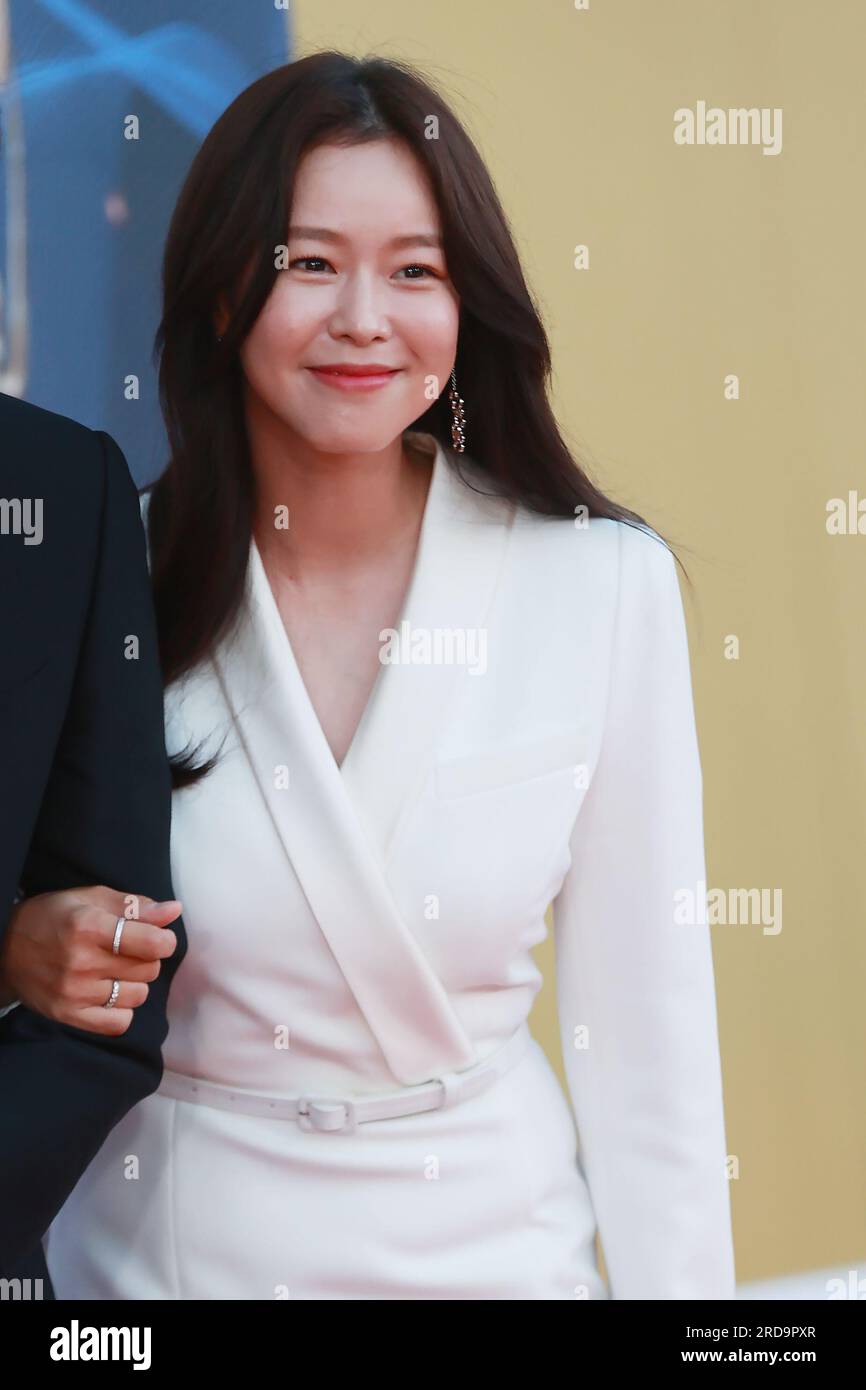 20 juillet 2023. L'actrice sud-coréenne Kyung Soo-jin l'actrice sud-coréenne Kyung Soo-jin pose ...