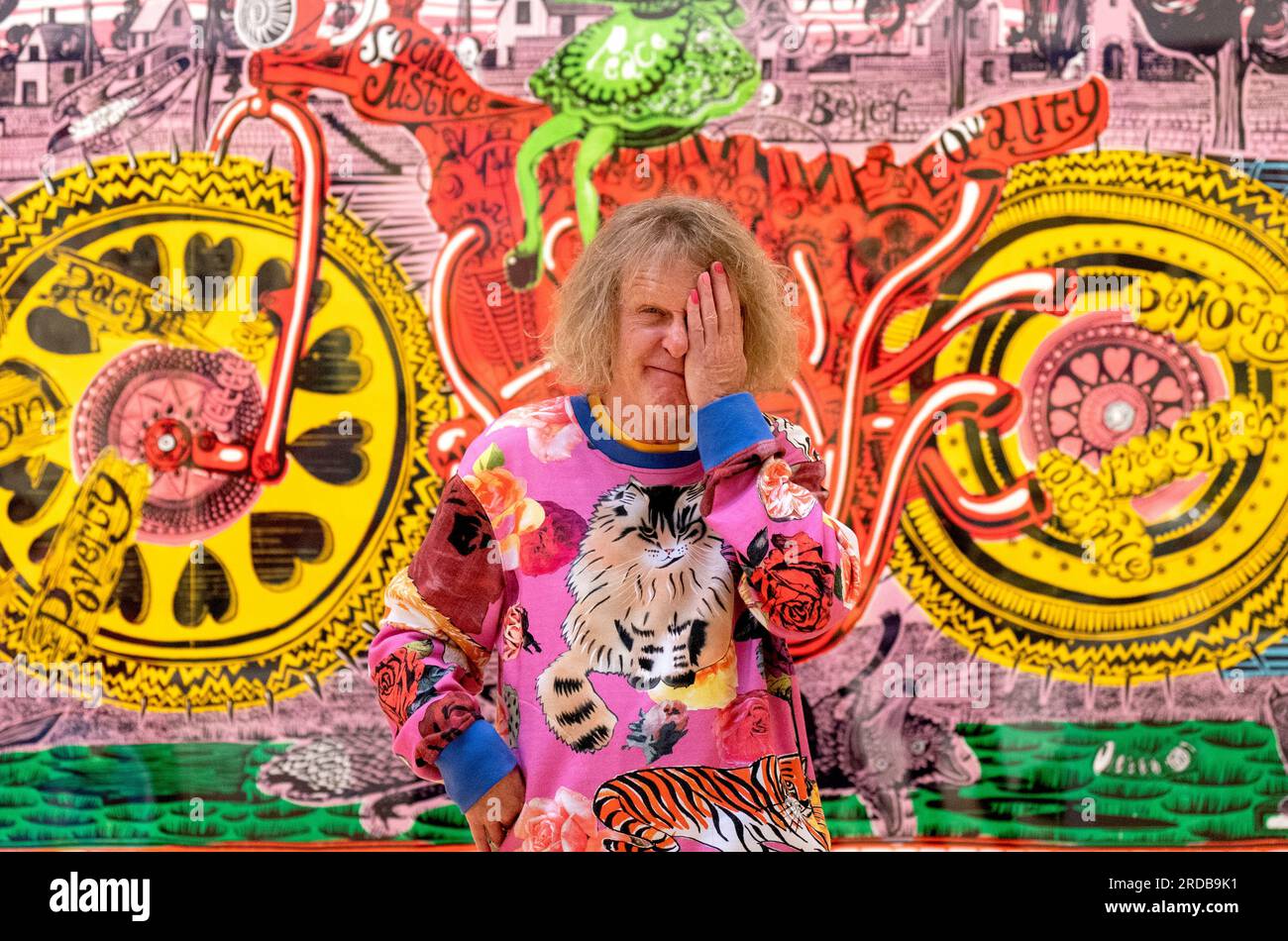 Sir Grayson Perry lors d'un photocall pour l'exposition Grayson Perry ...