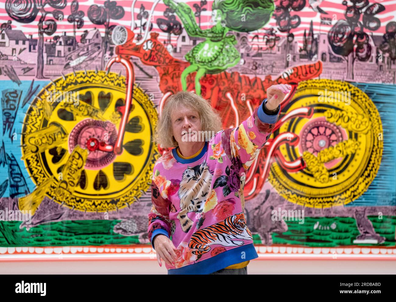 Sir Grayson Perry lors d'un photocall pour l'exposition Grayson Perry : Smash Hits à la Royal ...