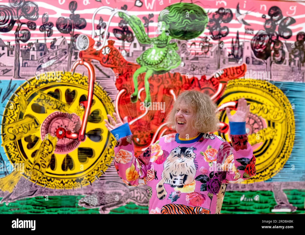 Sir Grayson Perry lors d'un photocall pour l'exposition Grayson Perry : Smash Hits à la Royal ...